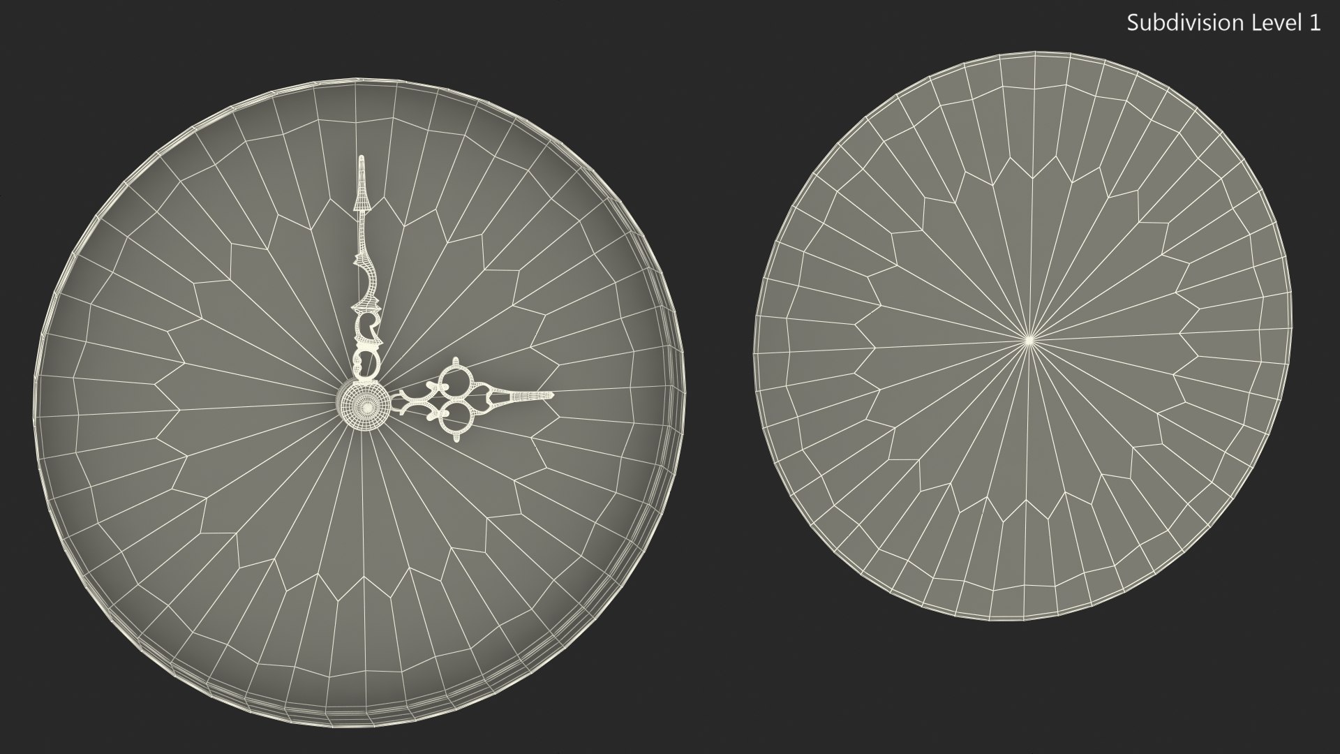 Vintage Clock Face 3D - TurboSquid 1796066