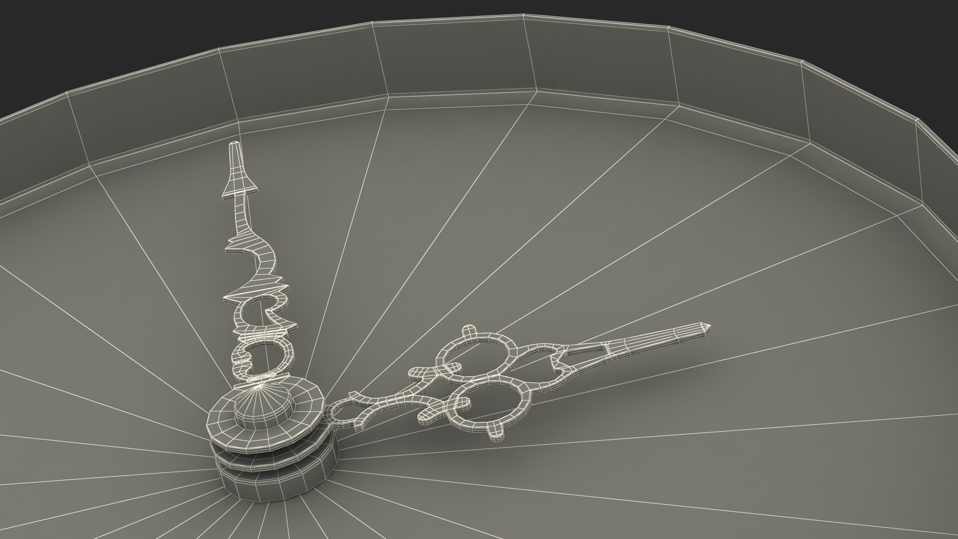 Vintage Clock Face 3D - TurboSquid 1796066