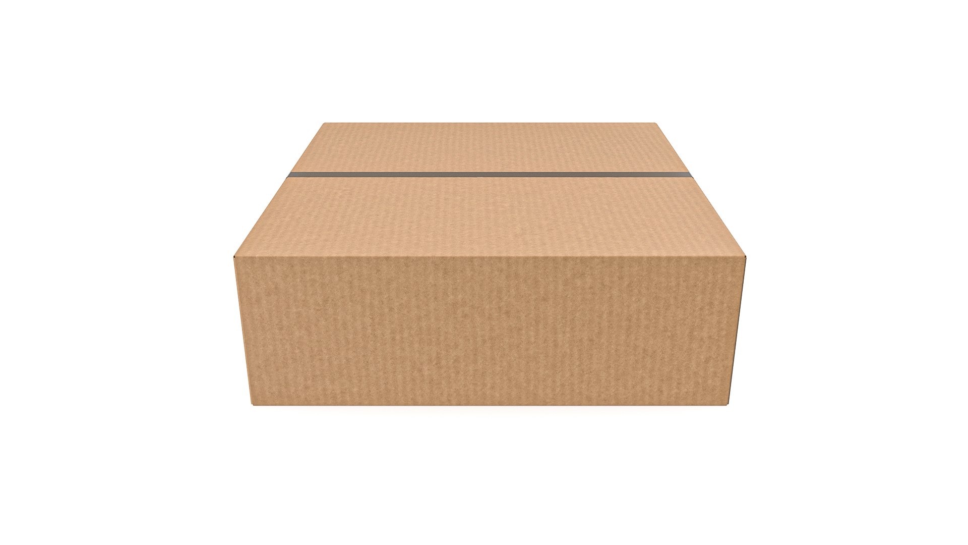 Cardboard Box Sealed With Packing 06 3D Model - TurboSquid 1975857