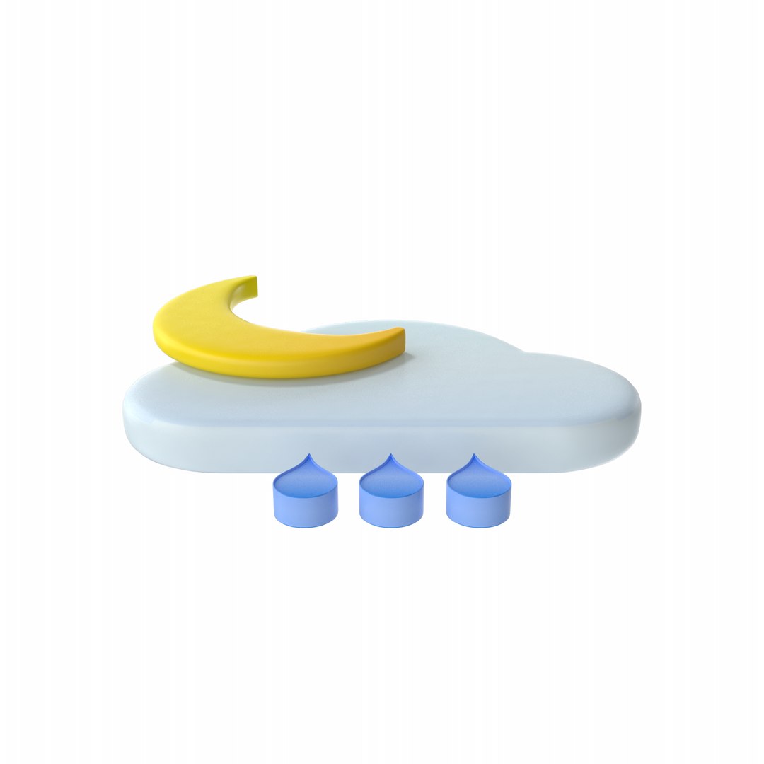 Weather Icon 3 Model - TurboSquid 2320200