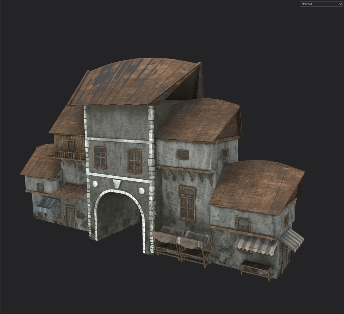Games House Buildings 3D Model - TurboSquid 1656546