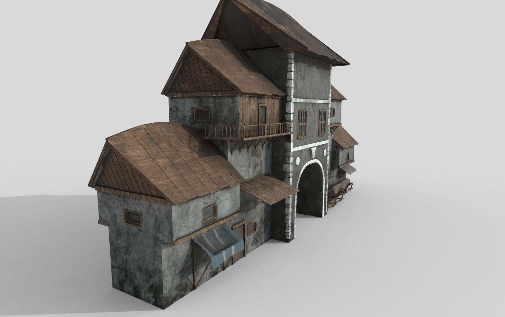 Games House Buildings 3D Model - TurboSquid 1656546