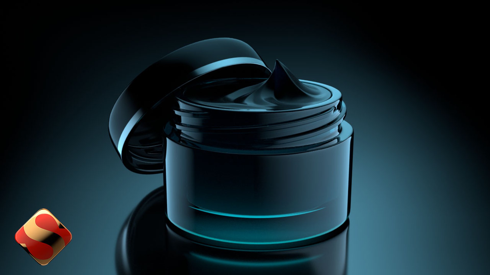 3d Model Of Facial Creme Jar