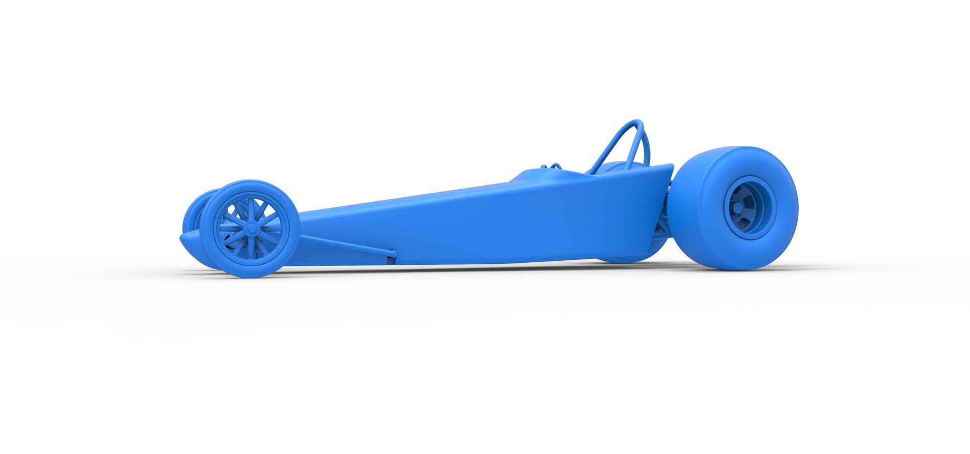 Diecast Dragster with twin Turbo drag axle Scale 1 to 25 3D model ...