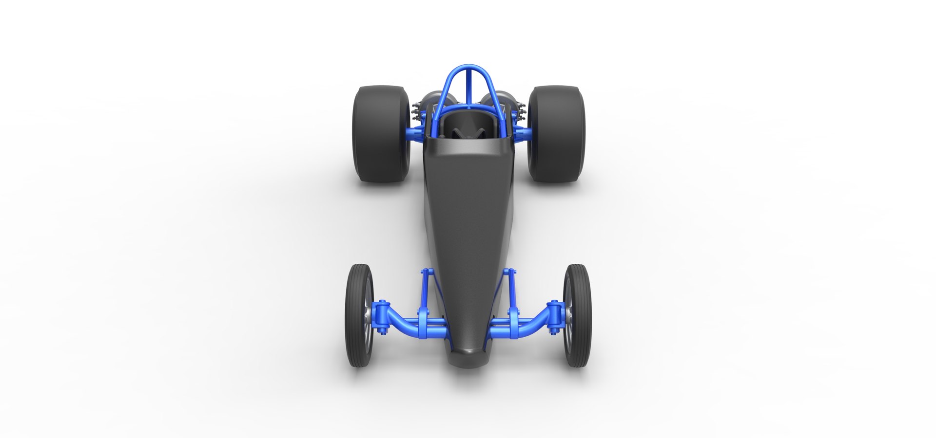Diecast Dragster with twin Turbo drag axle Scale 1 to 25 3D model ...