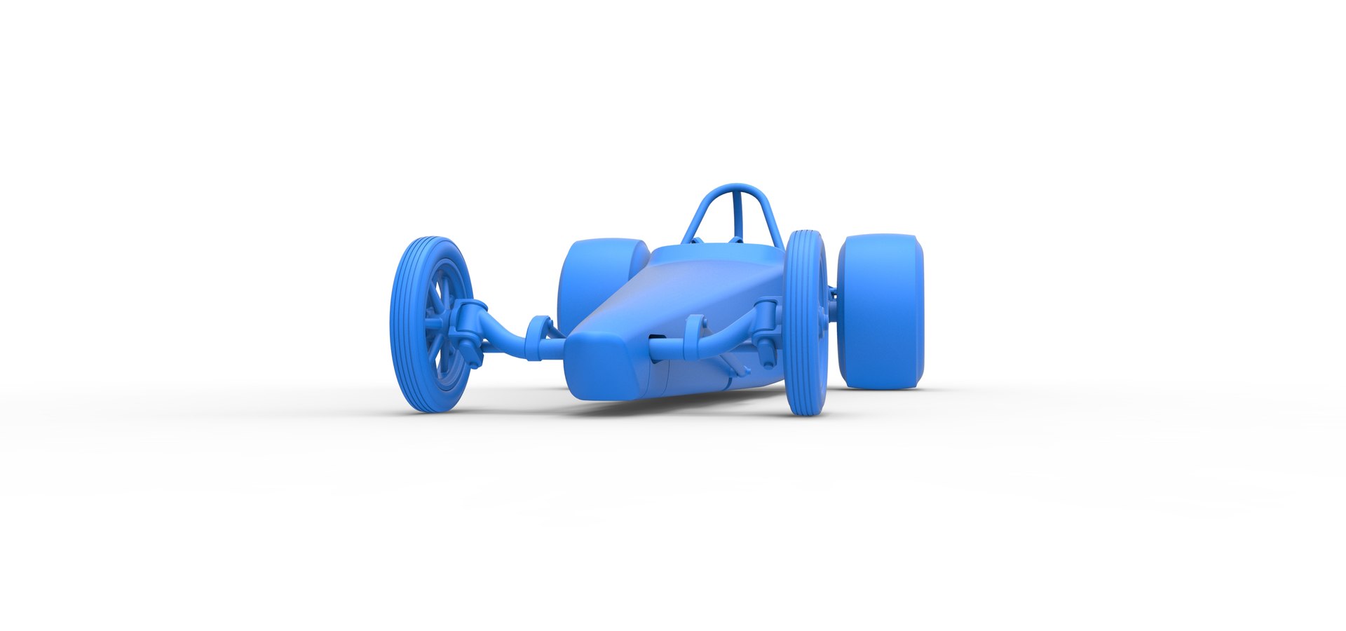Diecast Dragster With Twin Turbo Drag Axle Scale 1 To 25 3D Model ...