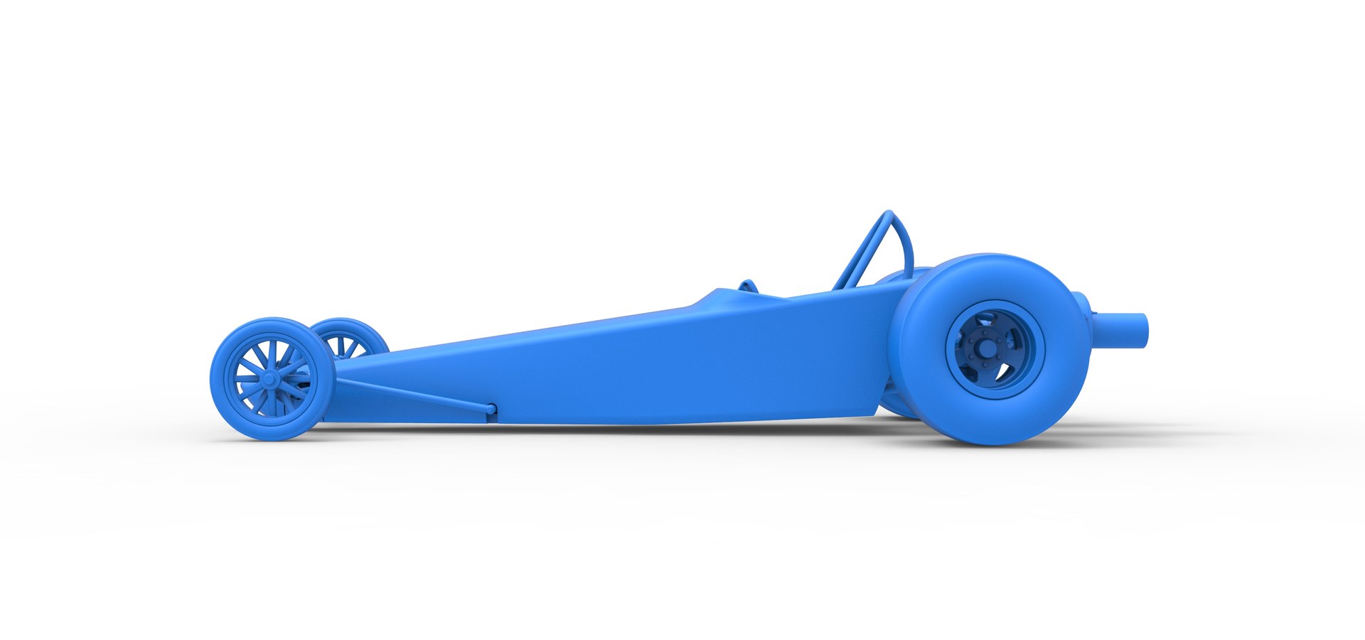 Diecast Dragster with twin Turbo drag axle Scale 1 to 25 3D model ...