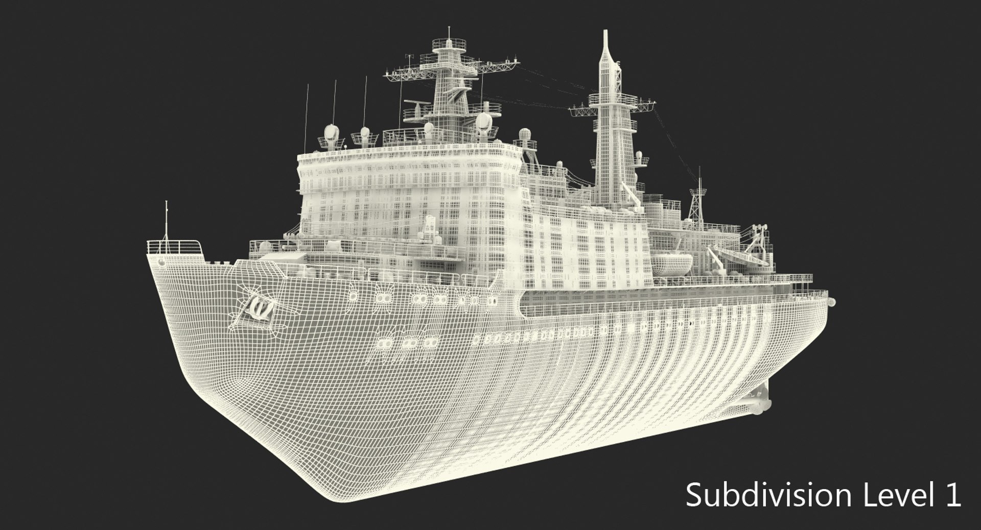 3D Nuclear Powered Icebreaker Yamal Model - TurboSquid 1171989