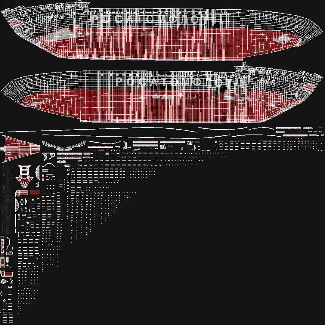 3D Nuclear Powered Icebreaker Yamal Model - TurboSquid 1171989