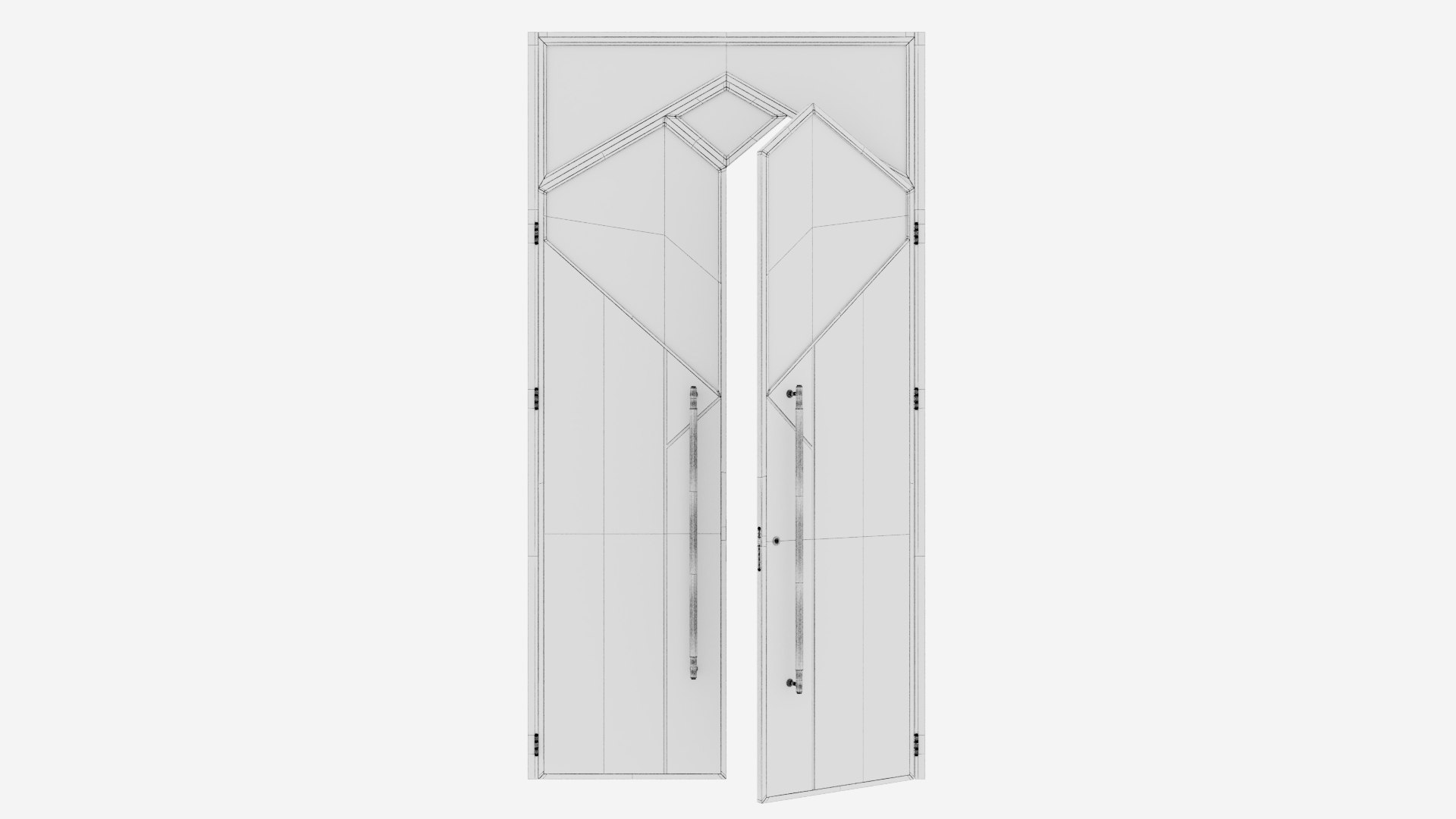 Aluminium Door 345 3D Model - TurboSquid 2066498