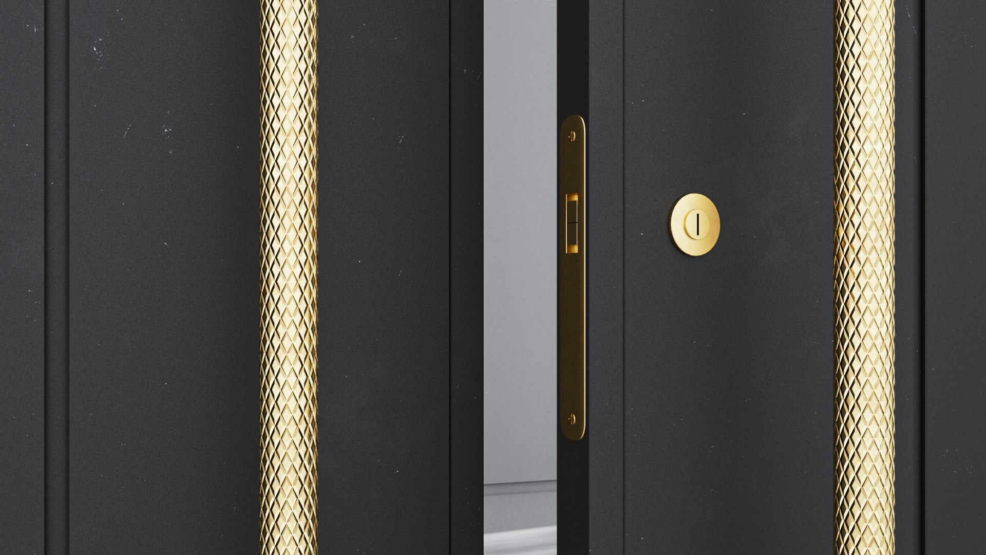 Aluminium Door 345 3D Model - TurboSquid 2066498