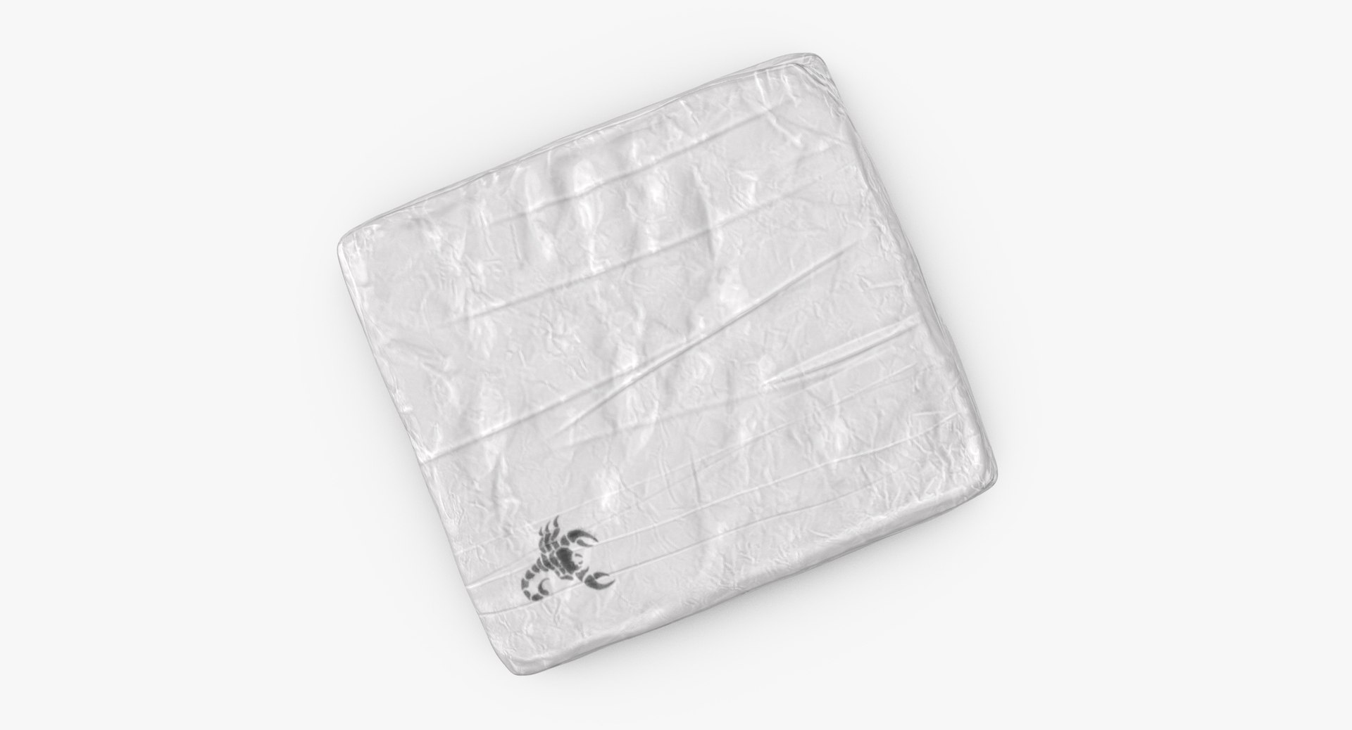 Large wrapped drug brick 3D model - TurboSquid 1149778