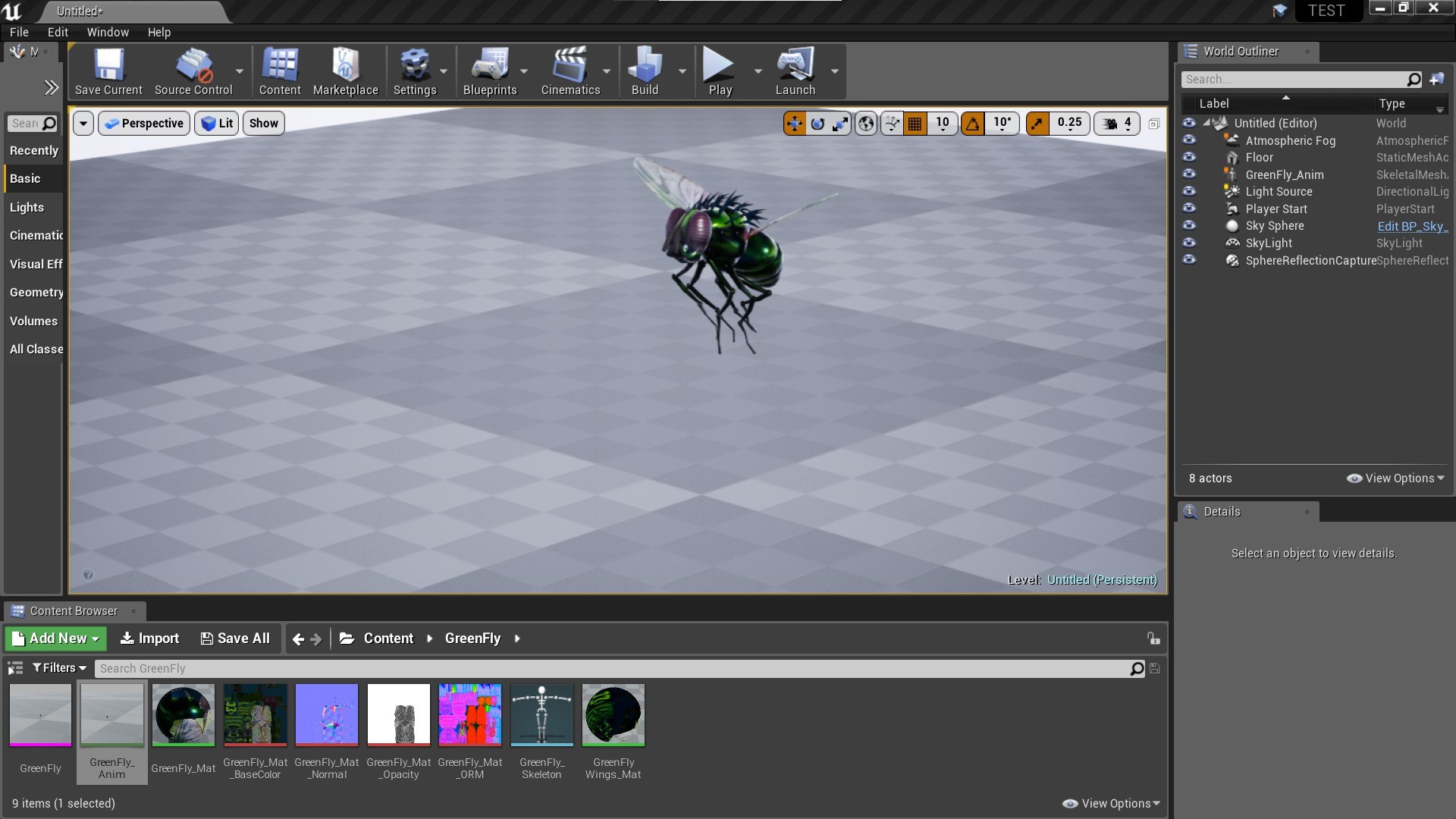 3D Green Fly Loop Animation - TurboSquid 1630852
