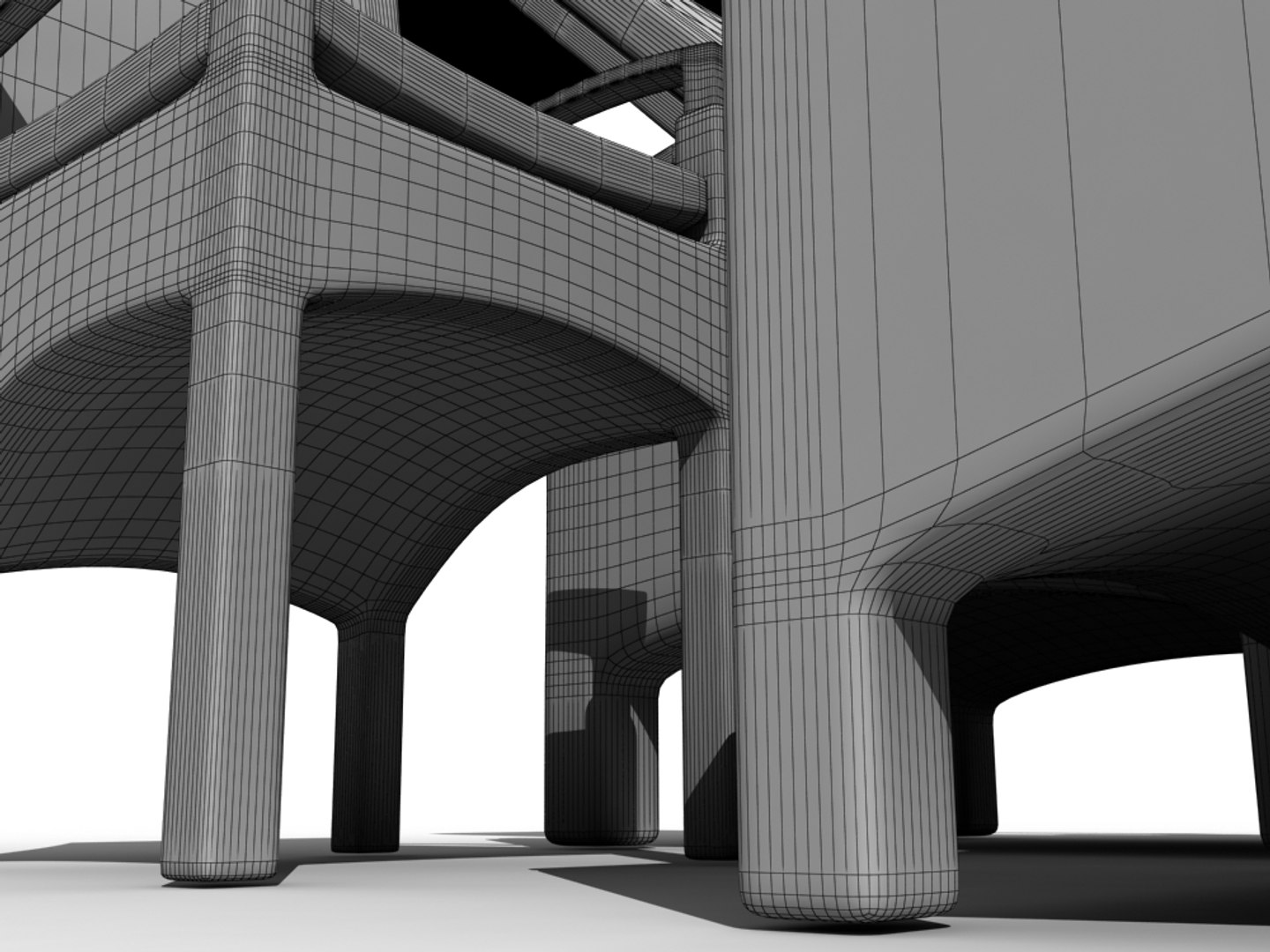 Set Rattan Garden 3d Model