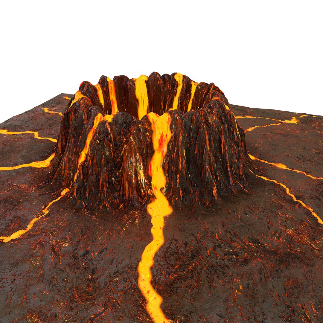 3D Volcanic Crater Model - TurboSquid 1403990