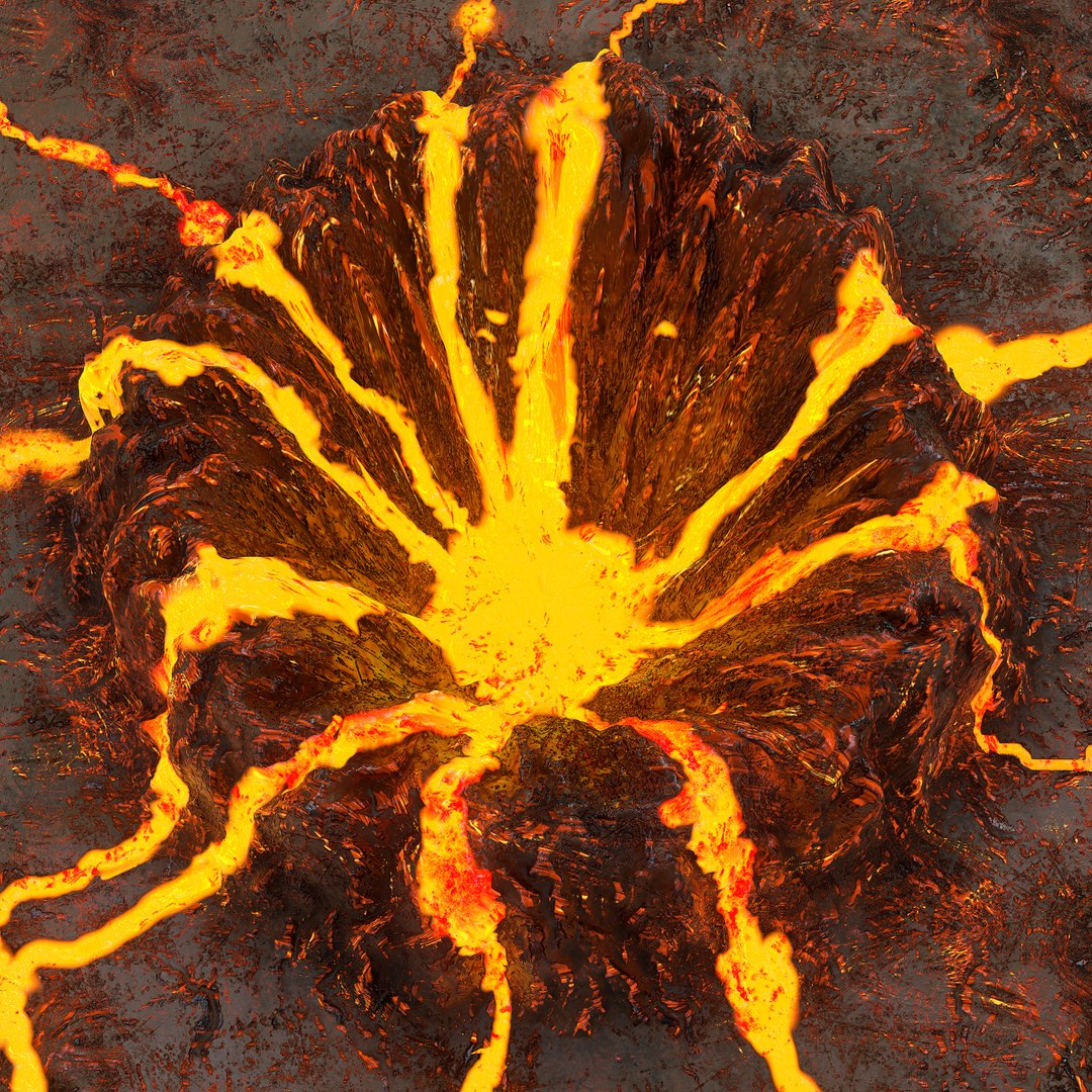 3D Volcanic Crater Model - TurboSquid 1403990