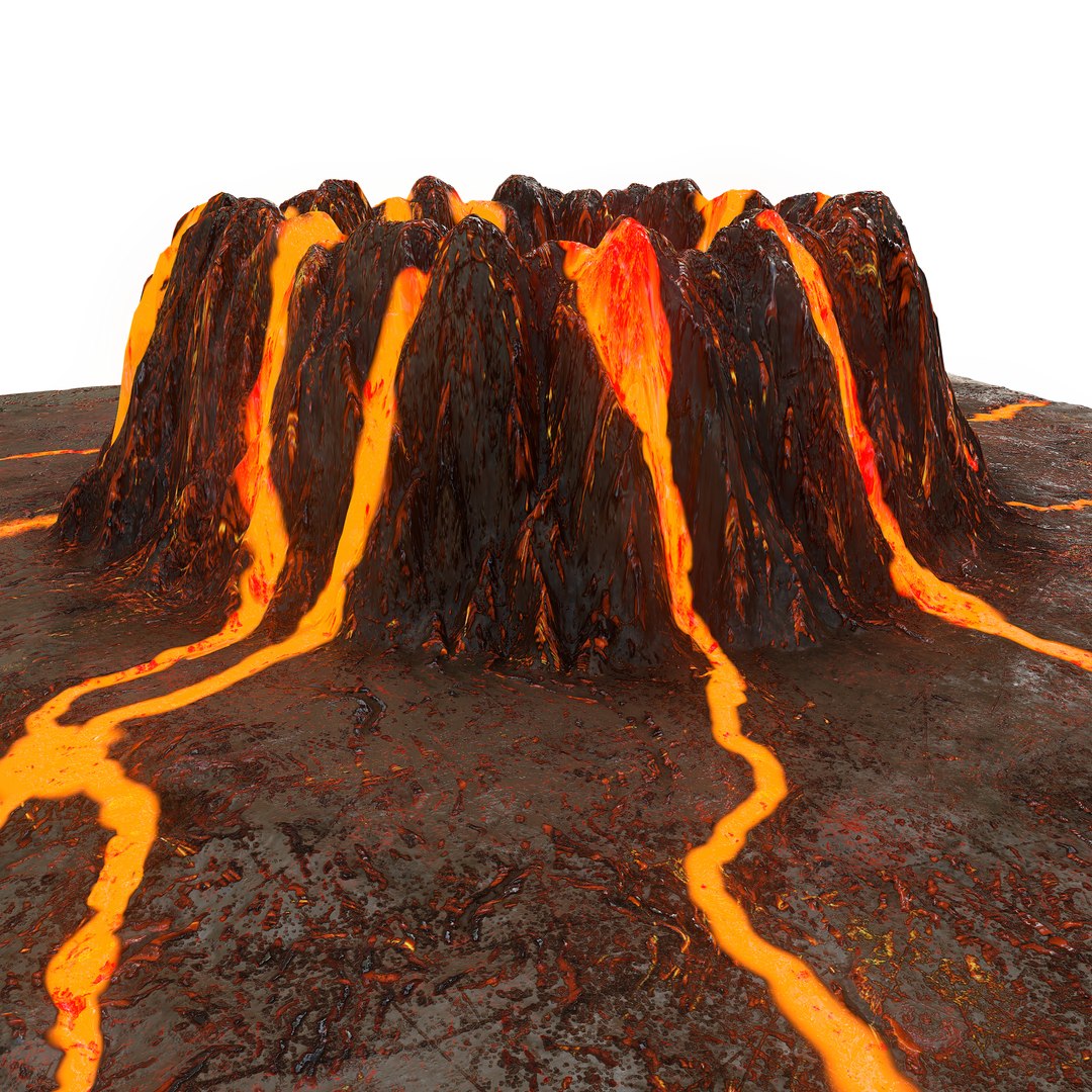3D Volcanic Crater Model - TurboSquid 1403990