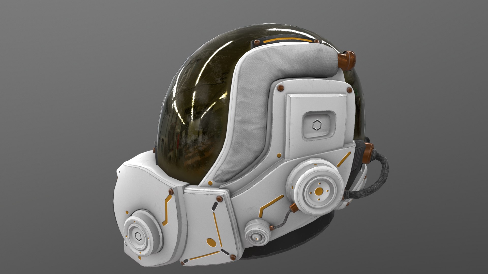 3D Model SPACE HELMET - TurboSquid 2312171