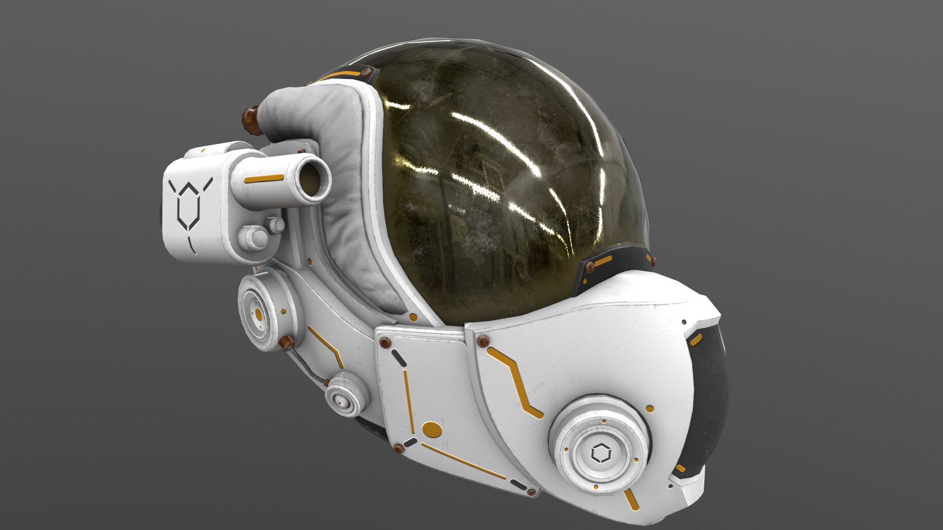 3D Model SPACE HELMET - TurboSquid 2312171
