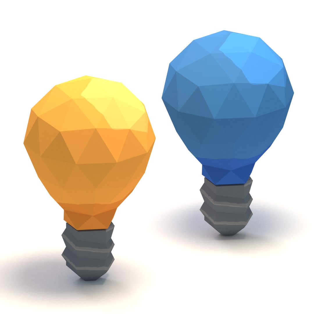 Lightbulb cartoon 3D model - TurboSquid 1483360