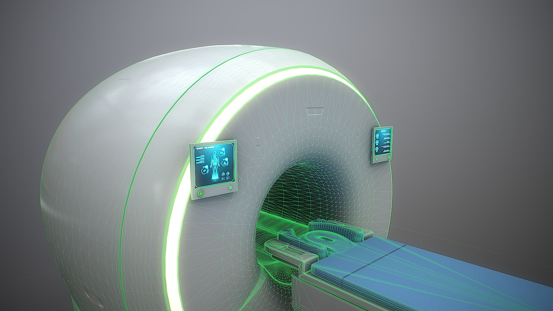 3D MRI Scanner MRT Low-poly Model - TurboSquid 2337858
