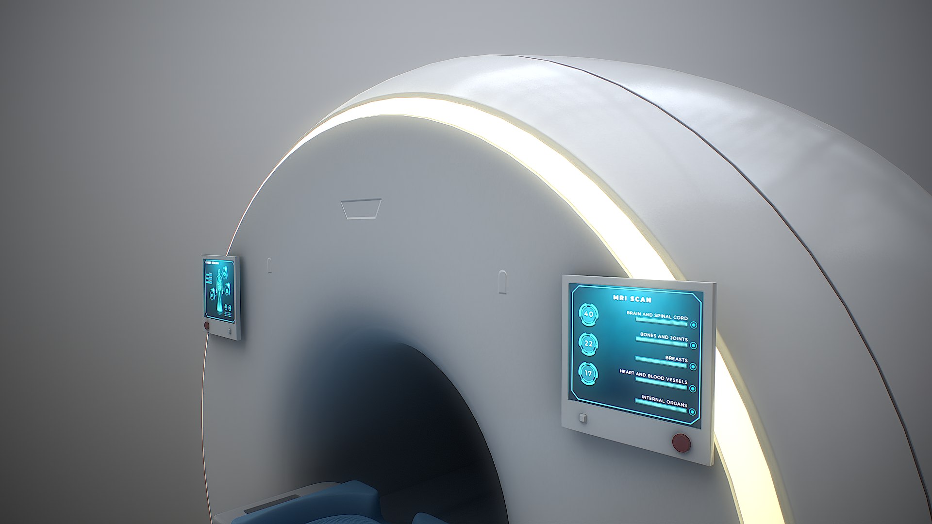 3D MRI Scanner MRT Low-poly Model - TurboSquid 2337858