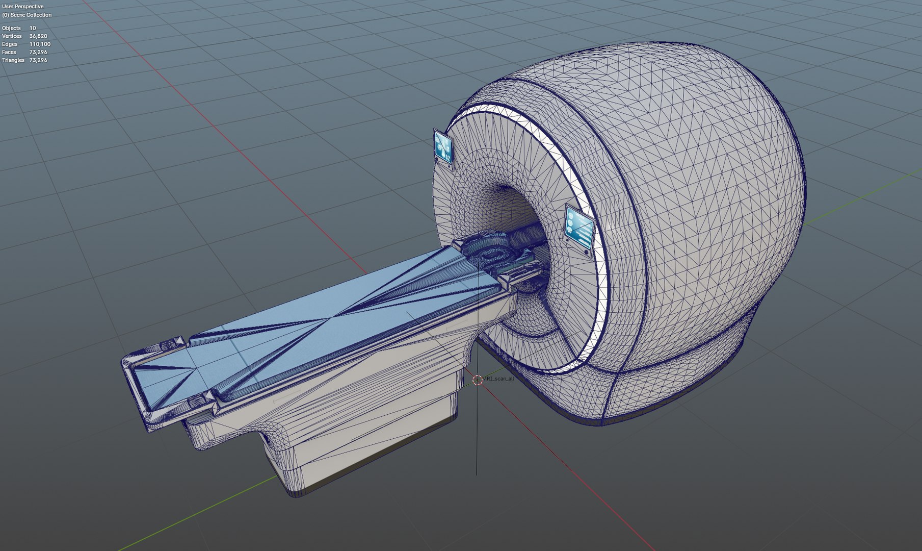 3D MRI Scanner MRT Low-poly Model - TurboSquid 2337858