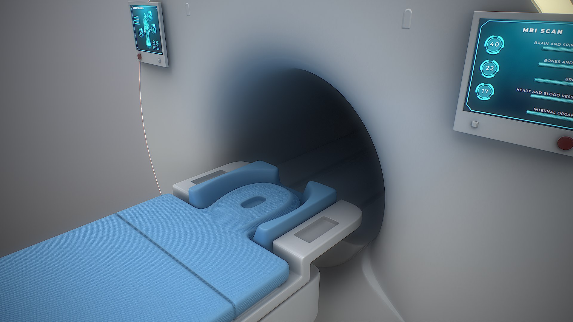 3D MRI Scanner MRT Low-poly Model - TurboSquid 2337858
