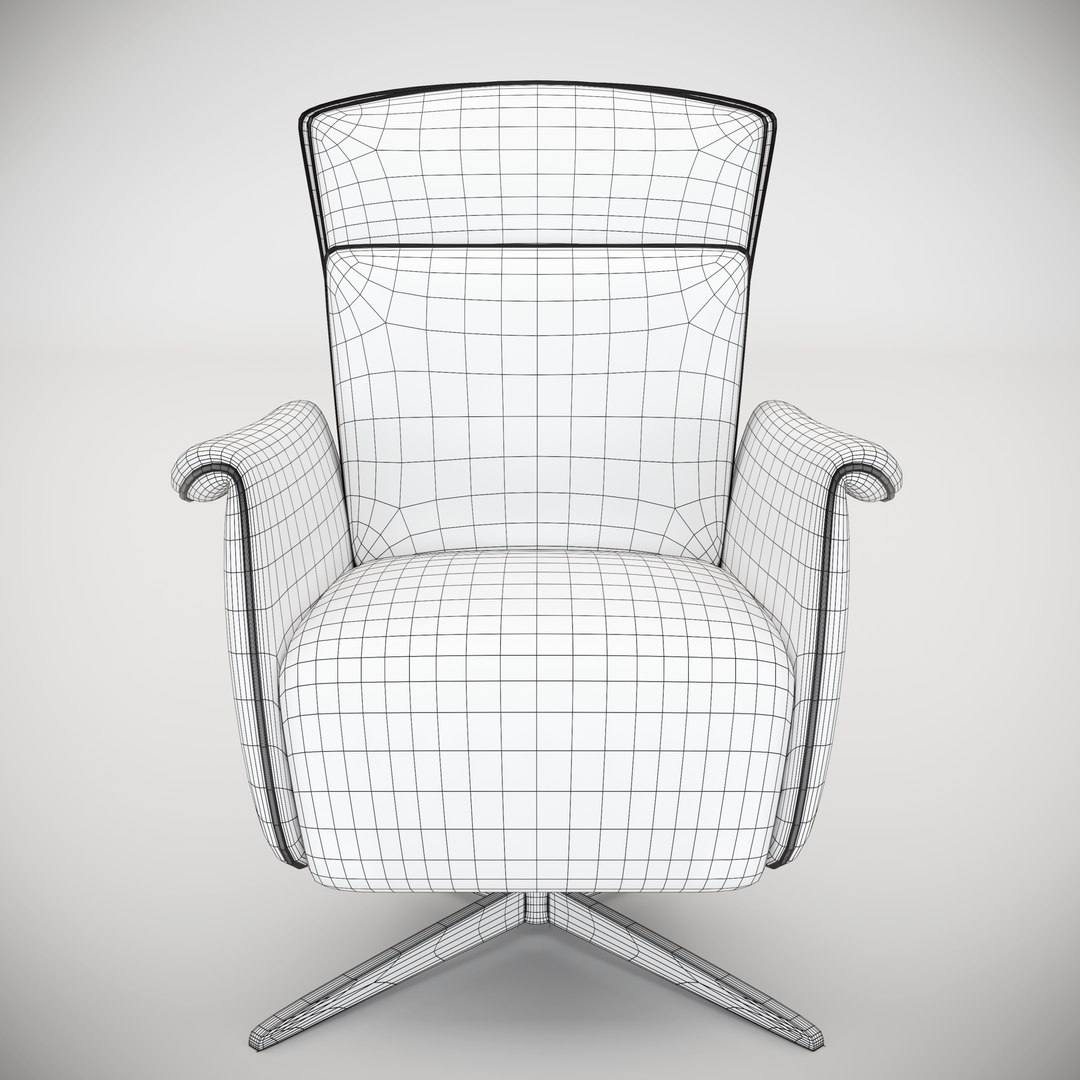 3D Armchair Natuzzi Until C234 - TurboSquid 2143957