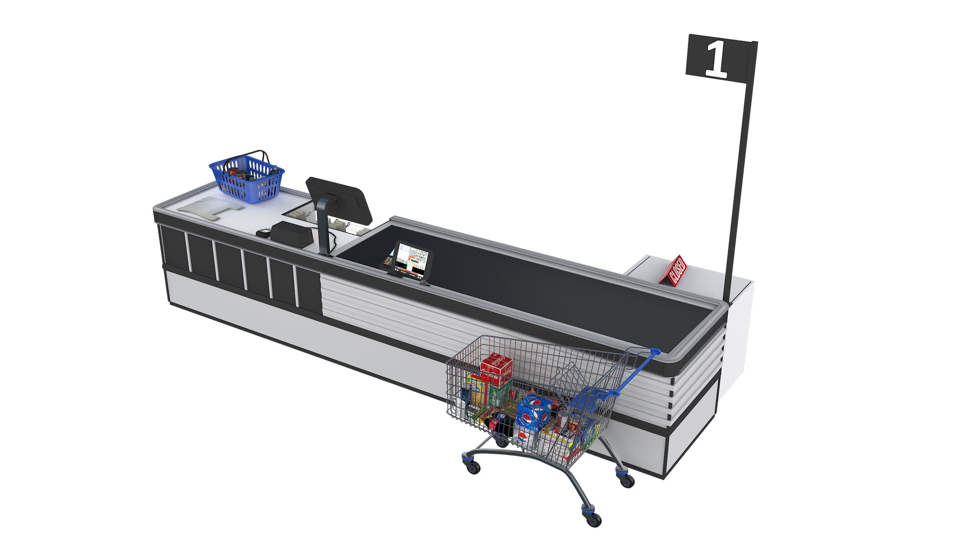 Checkout Retail Model - TurboSquid 1573115