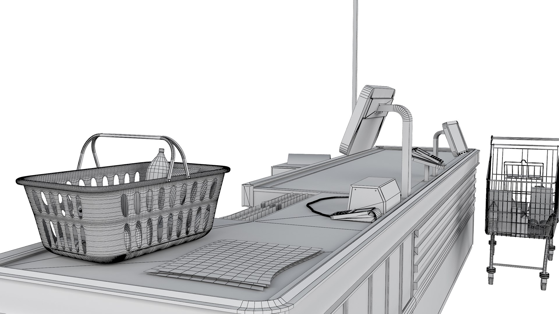 Checkout Retail Model - TurboSquid 1573115