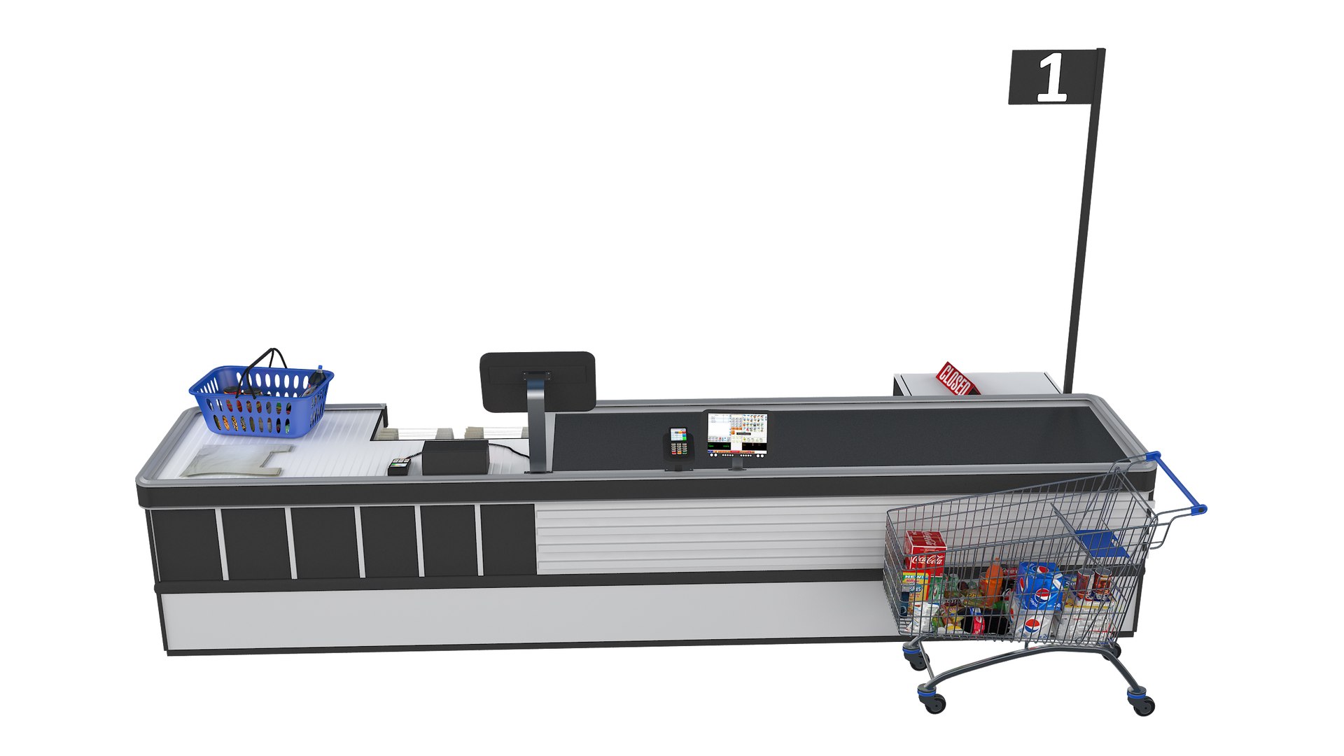 Checkout Retail Model - TurboSquid 1573115