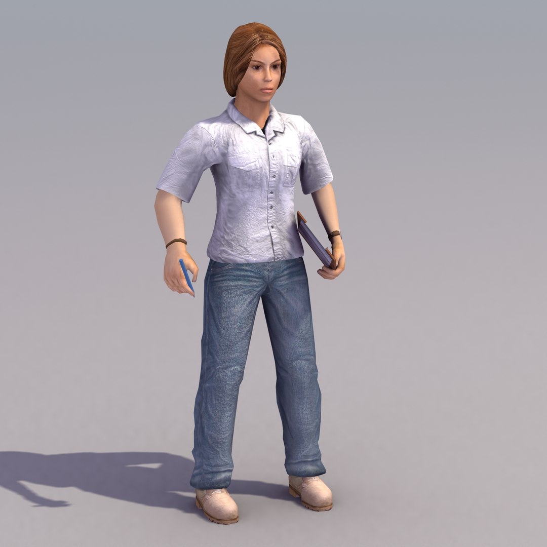 3ds Max Female Figure Rigged