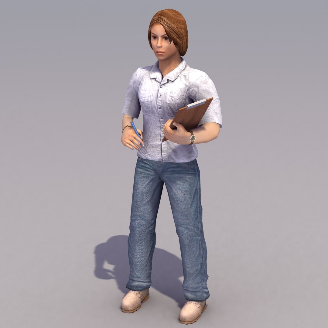 3ds Max Female Figure Rigged