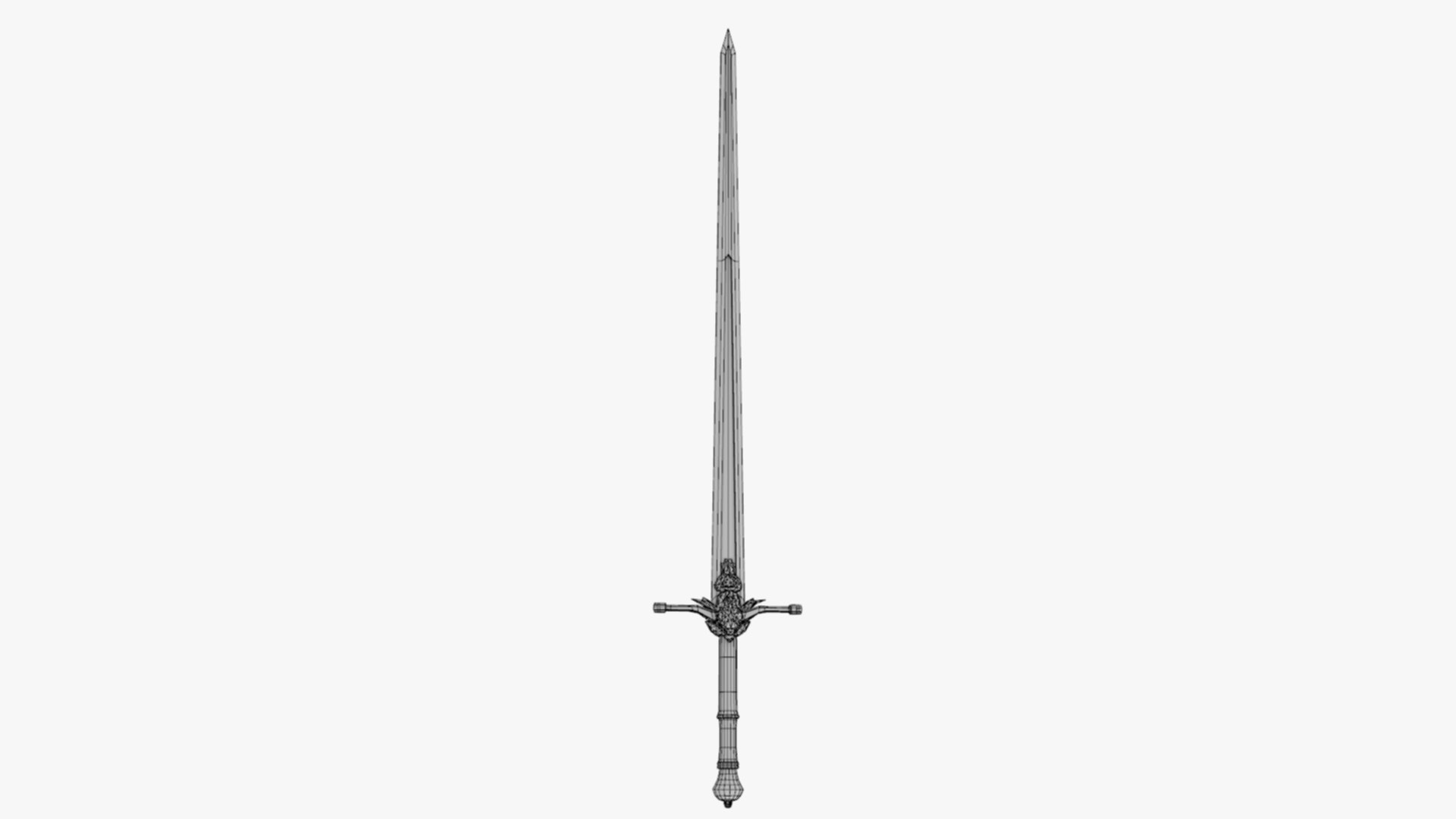 Fantasy Sword RPG German Bastard Sword Greatsword Longsword Zweihander ...