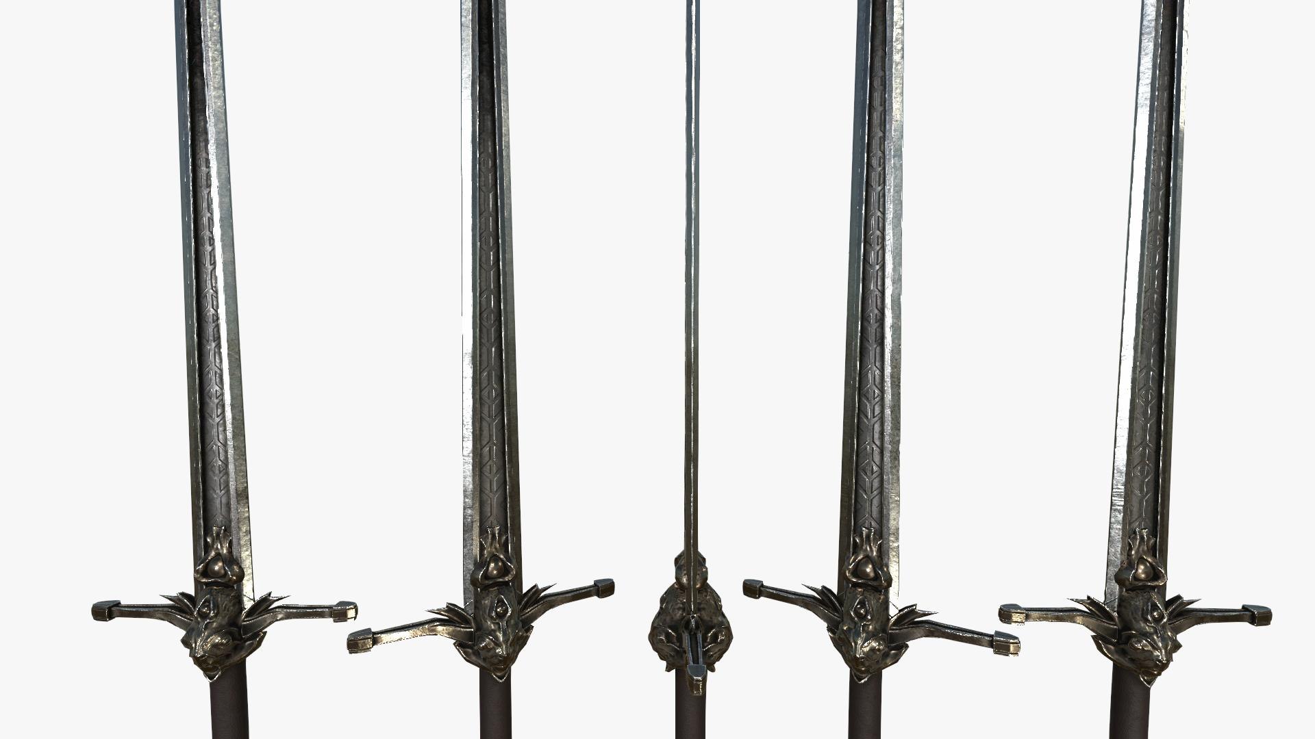 Fantasy Sword RPG German Bastard Sword Greatsword Longsword Zweihander ...