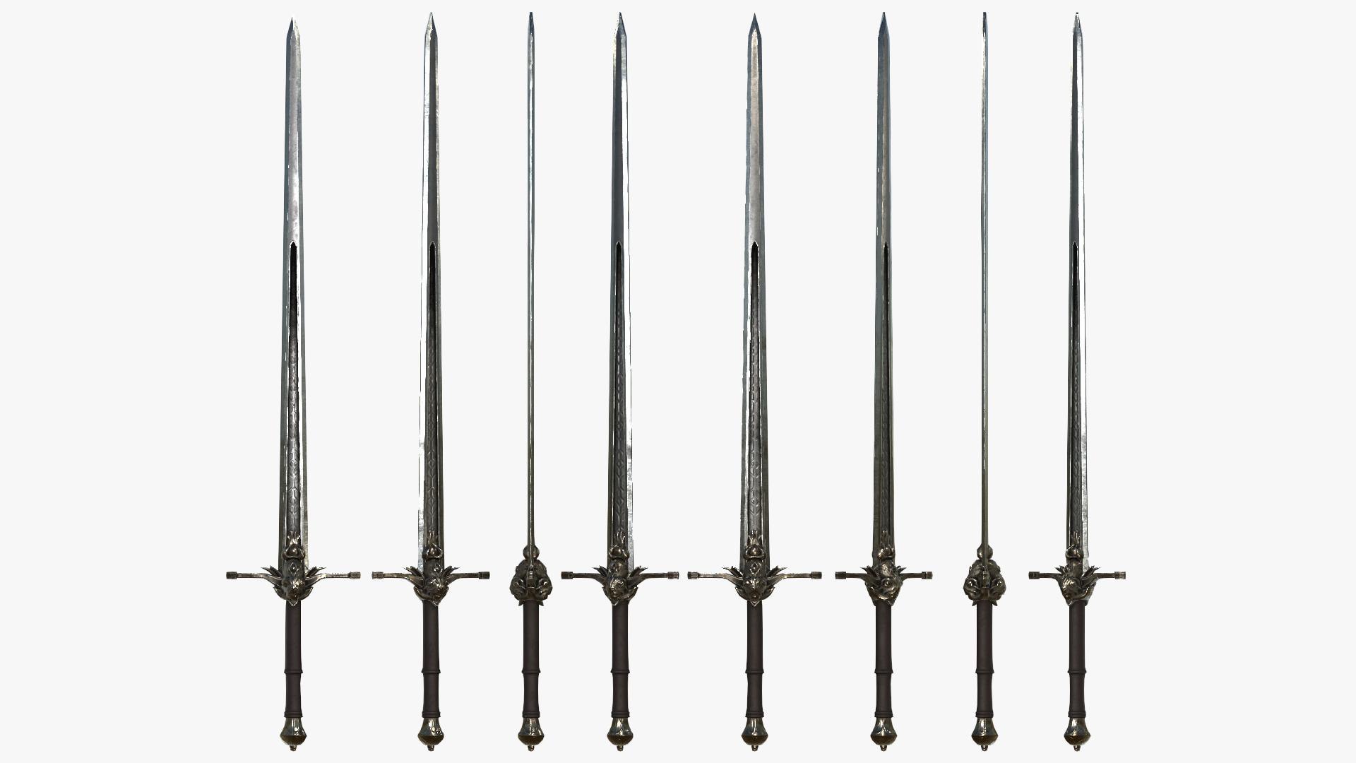 Fantasy Sword RPG German Bastard Sword Greatsword Longsword Zweihander ...