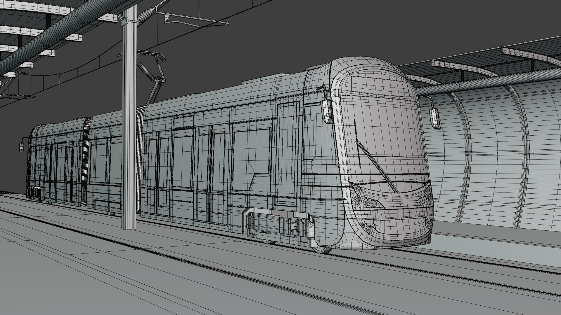 Warsaw Tram Stop 3D Model - TurboSquid 2136480