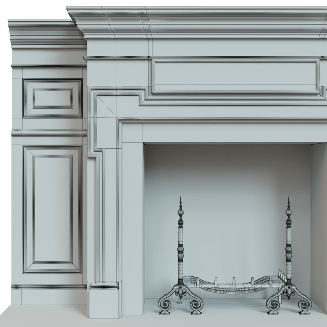 Classic Fireplace 3D Model - TurboSquid 1445227