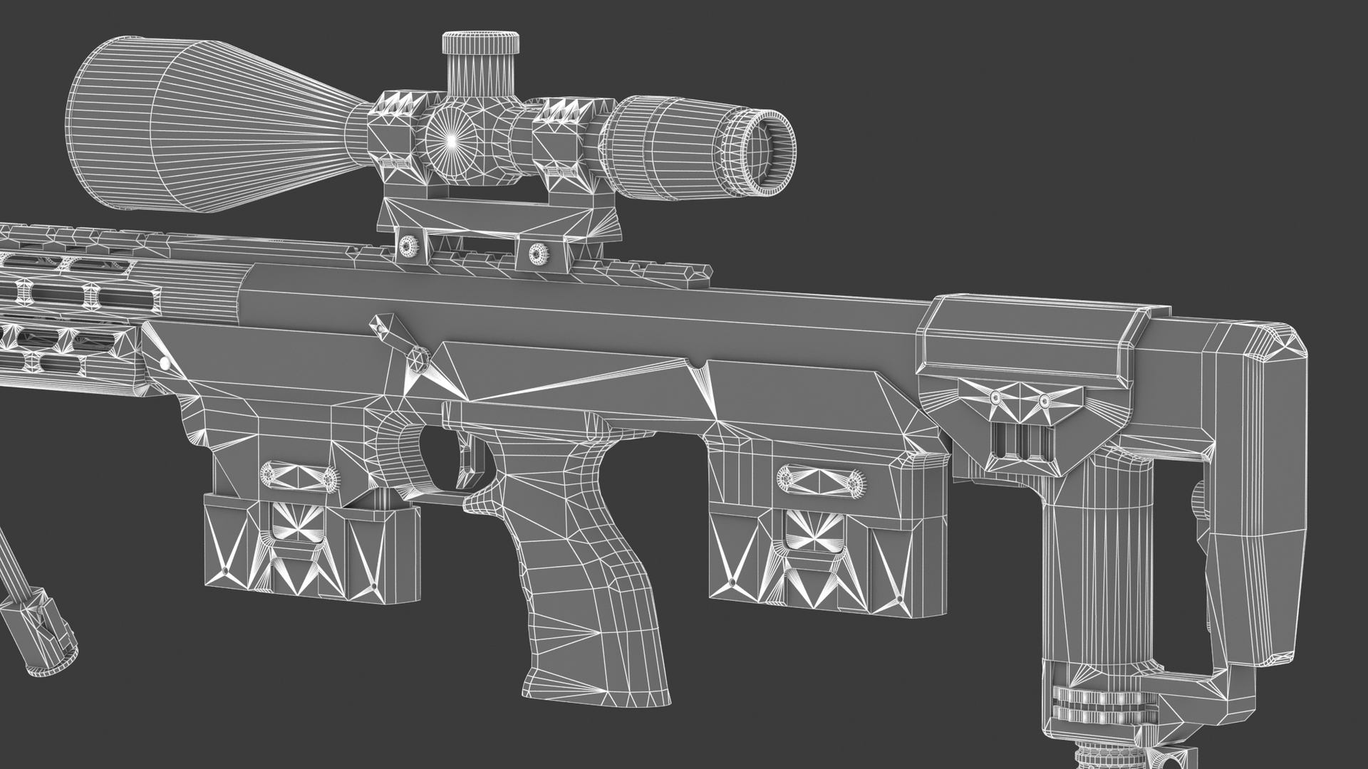 3D DSR Precision Low Poly Realistic model - TurboSquid 1901797