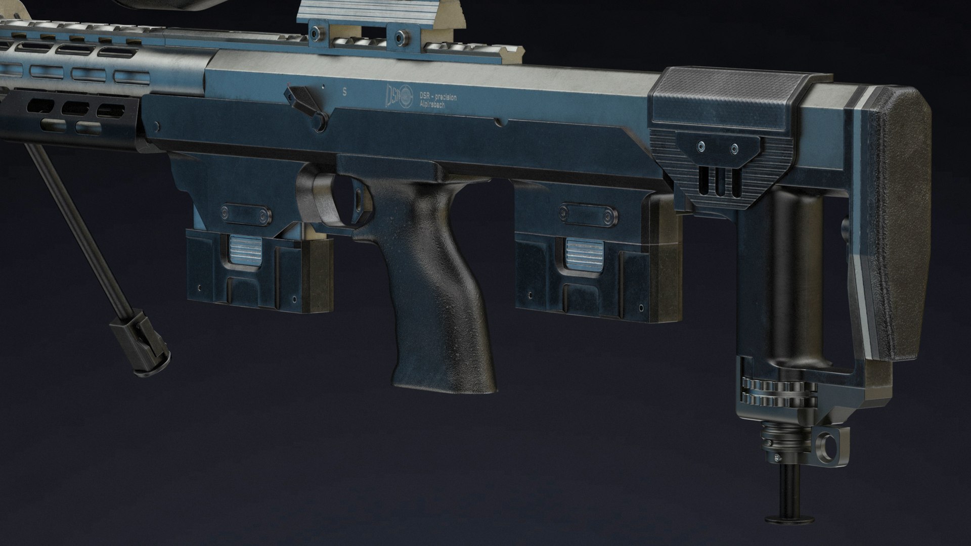 3D DSR Precision Low Poly Realistic Model - TurboSquid 1901797