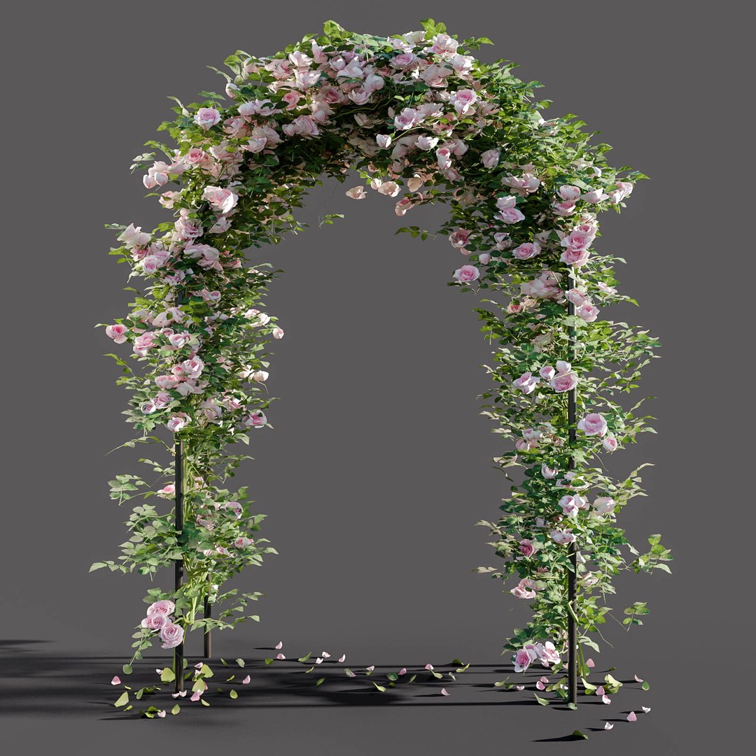 3D Roses Arch - TurboSquid 1184227