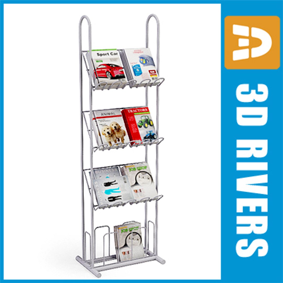 3d magazine rack model