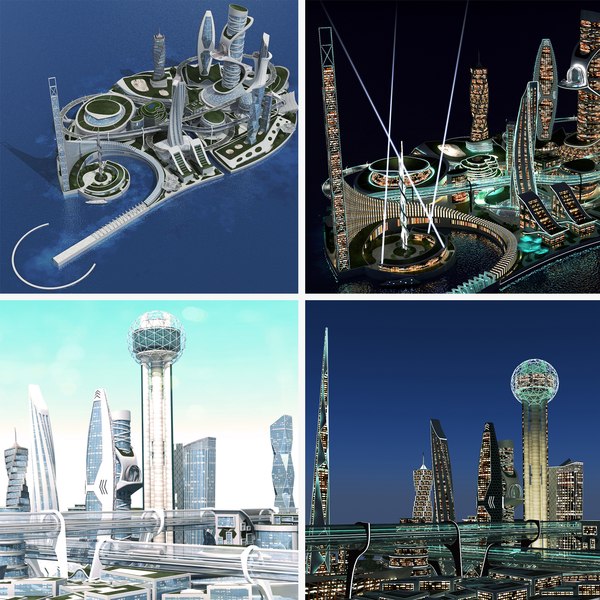 Collection Future City 3D Models for Download | TurboSquid
