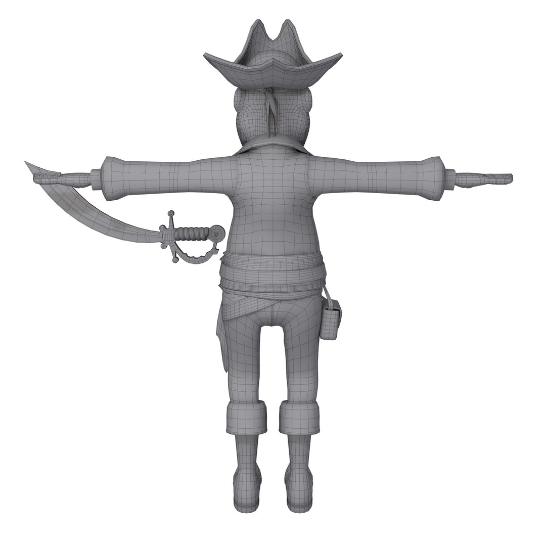 3D cartoon pirate - TurboSquid 1428549