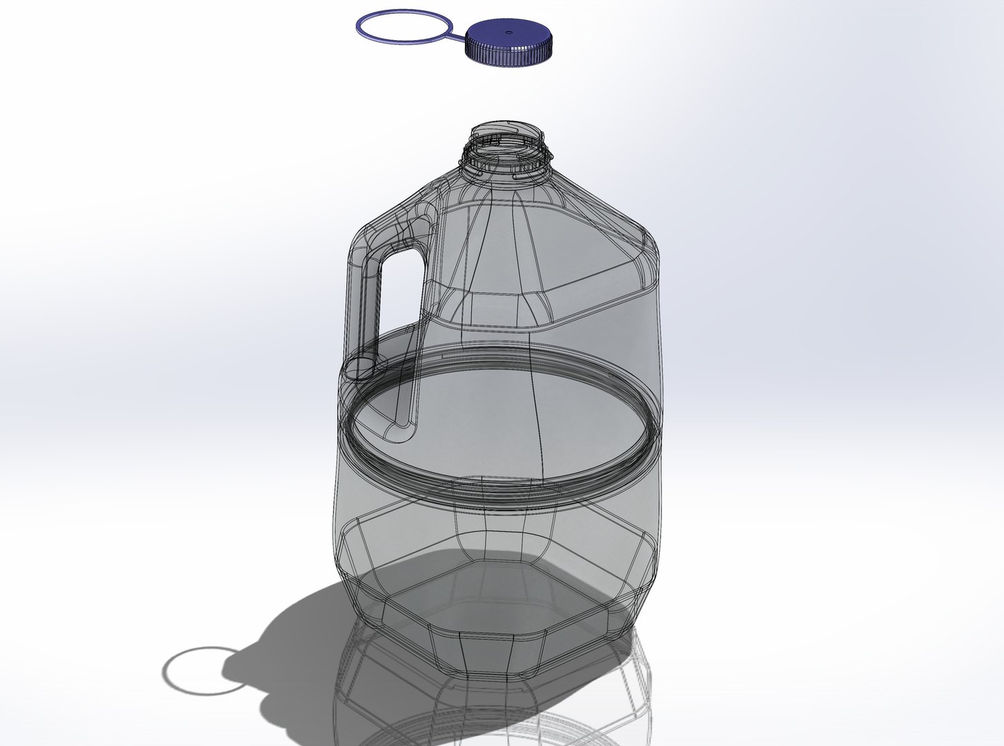 3D One Gallon Biological Container - TurboSquid 2294133