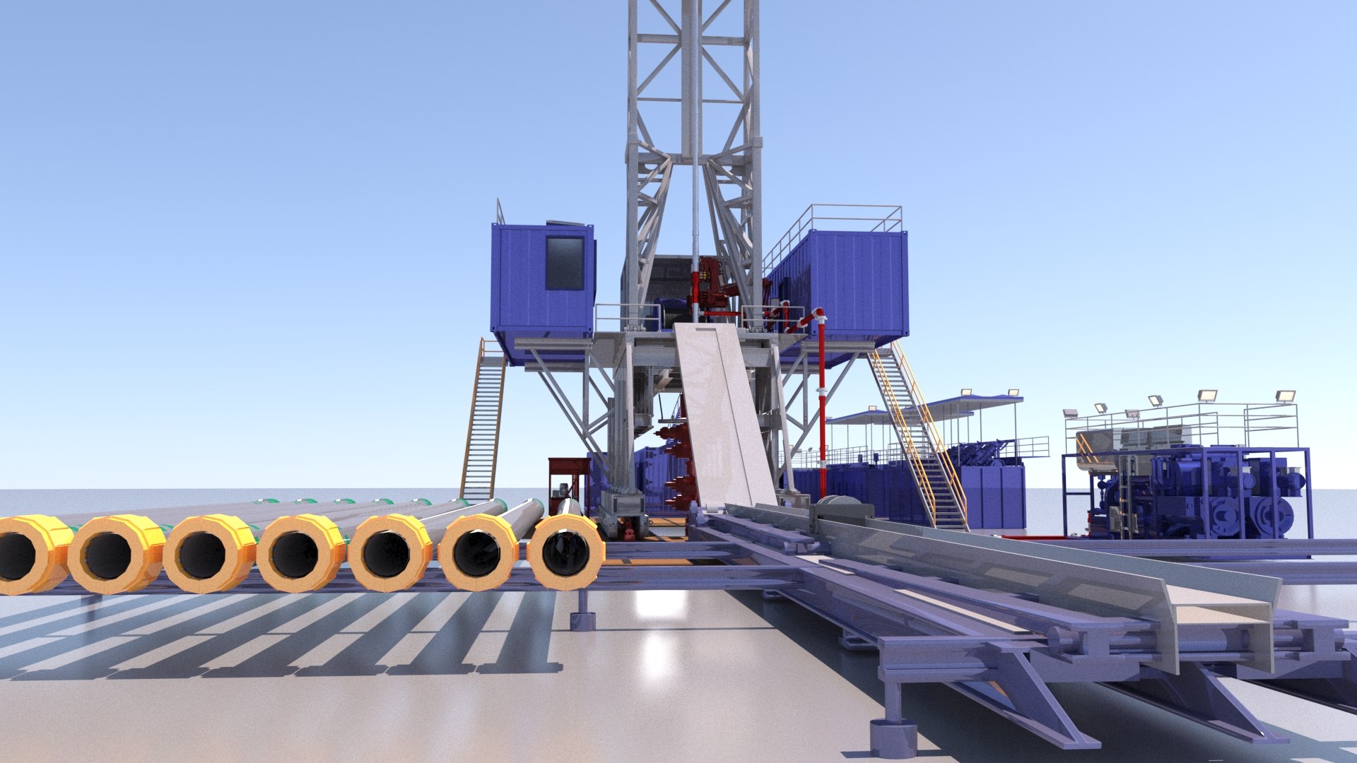Caroil Skidding Drilling Rig 3D model - TurboSquid 2157813