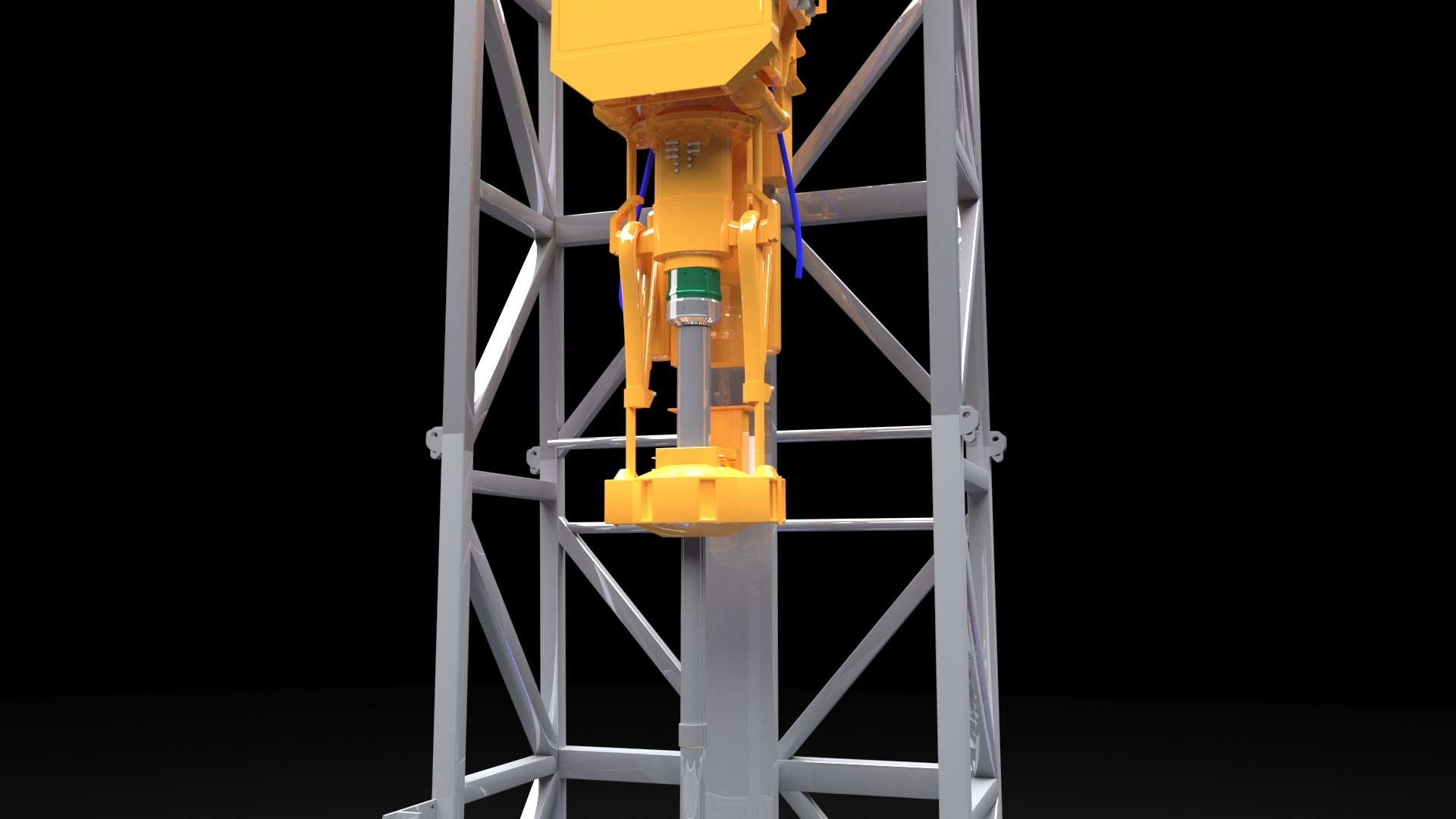 Caroil Skidding Drilling Rig 3D model - TurboSquid 2157813