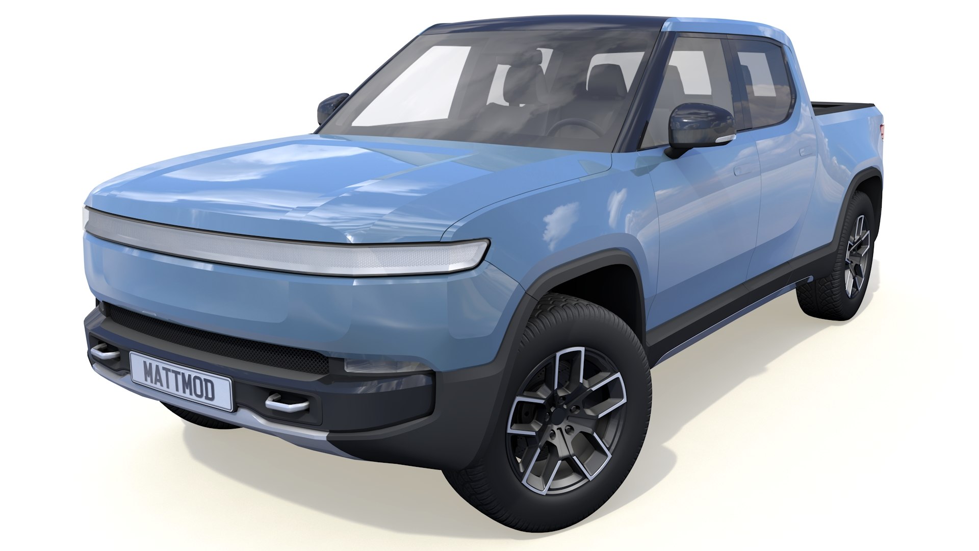 3D Generic EV Pickup Truck Model - TurboSquid 2246408
