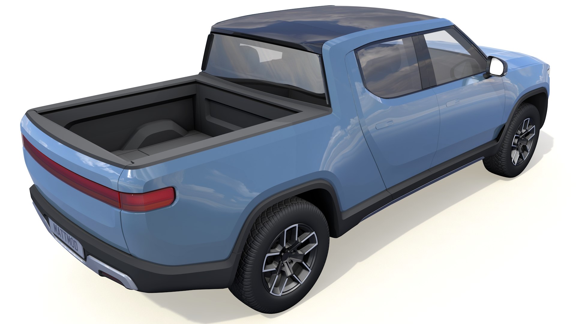 3D Generic EV Pickup Truck Model - TurboSquid 2246408